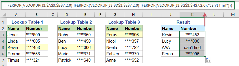 VLOOKUP function with some basic and advanced examples in Excel