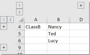 How to expand or close all group rows and columns in Excel?