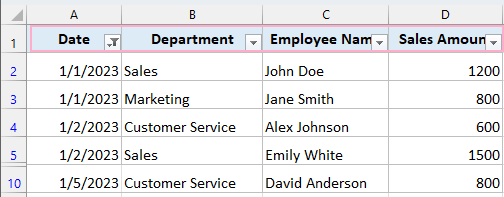 Steps on expanding all collapsed columns or rows in Excel