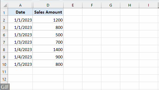 Steps on expanding all collapsed columns or rows in Excel