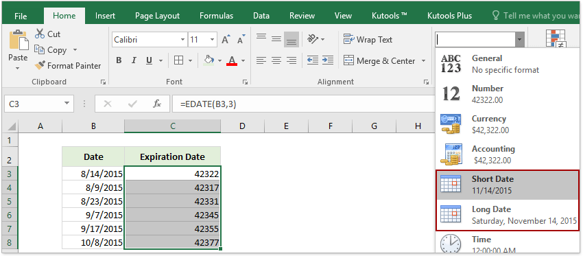 How To Calculate Expiration Dates In Excel 