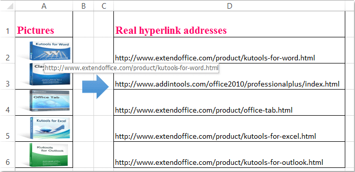 How To Extract Hyperlinks From Multiple Images In Excel