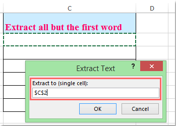 How to extract all but first / last word in Excel?