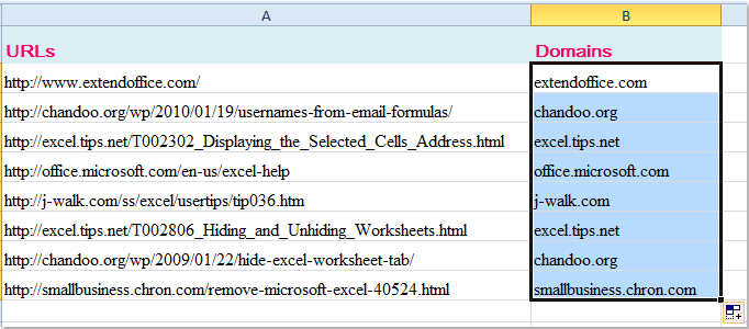 How To Extract Domain Name From URL In Excel 