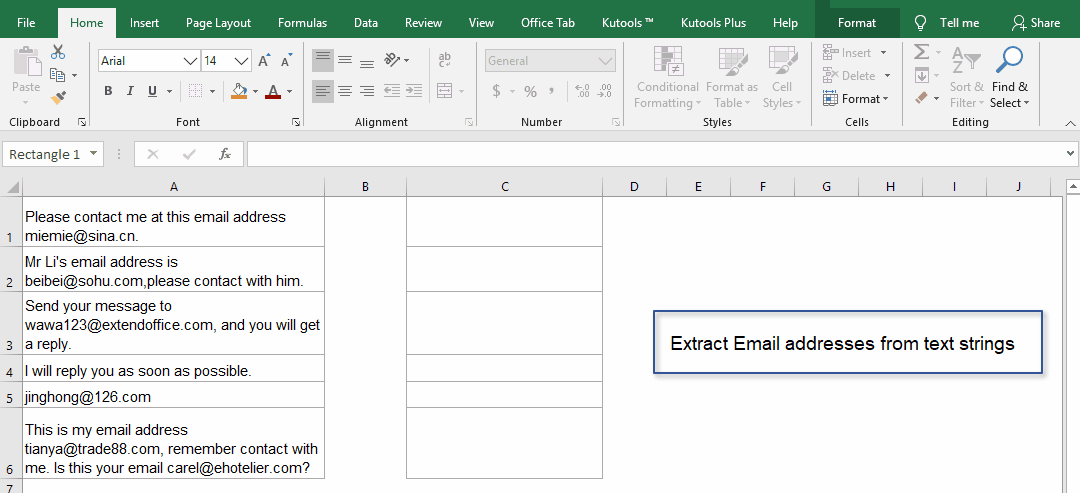 How To Quickly Extract Email Address From Text String 