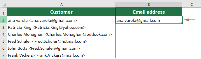 Quickly extract email address from text string in Excel - A full guide