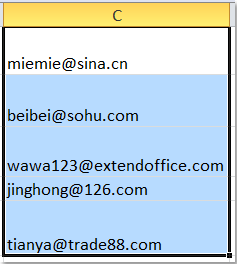 How to quickly extract email address from text string?