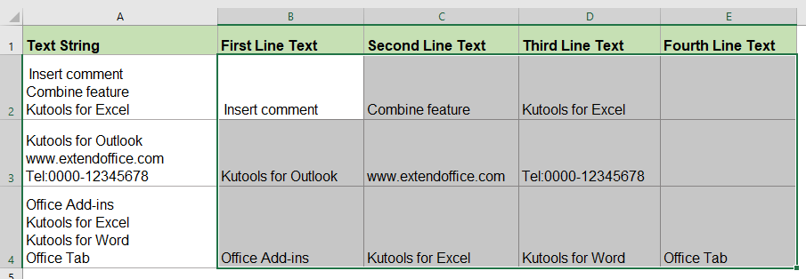 How To Extract The First Or Last Line From A Multi line Cell In Excel 