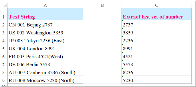 How To Extract Last Number From Text String In Excel 