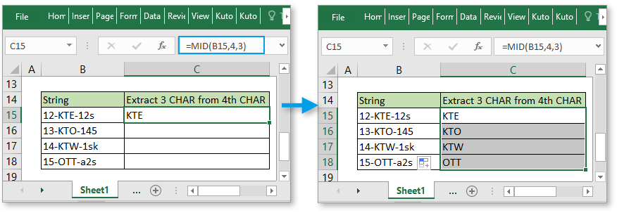 How To Extract Part Of Text String From Cell In Excel 