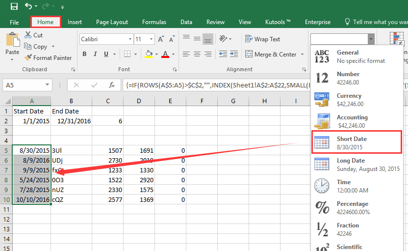 How To Extract All Records Between Two Dates In Excel 