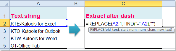 how-to-extract-text-before-or-after-dash-from-cells-in-excel