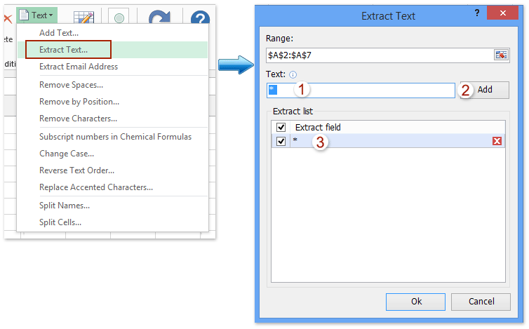 How To Extract Text Before after Space Or Comma Only In Excel 
