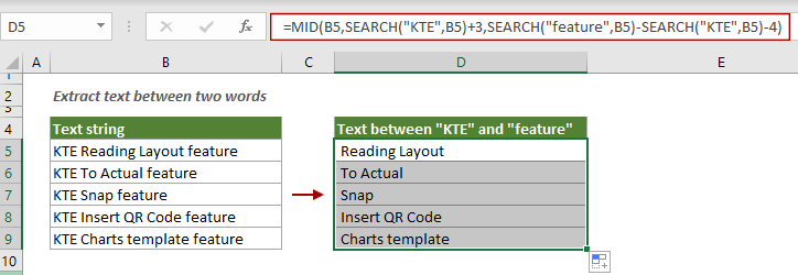 How To Extract Text Between Two Words In Excel 