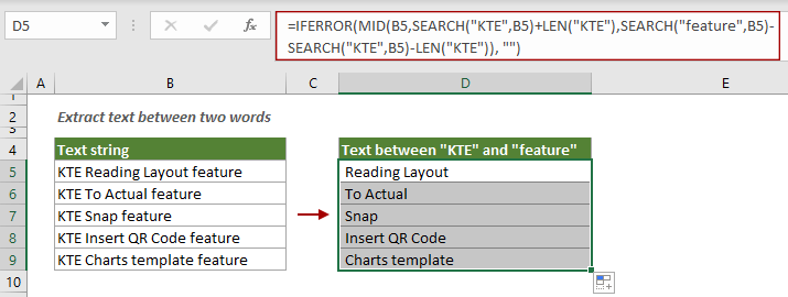 How To Extract Text Between Two Words In Excel 