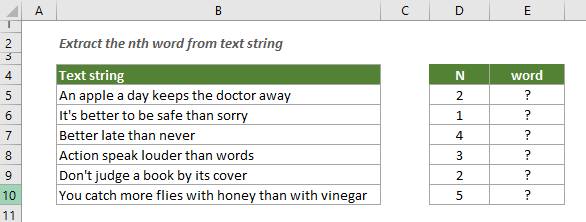 Excel tutorial – extract text or number by specific position