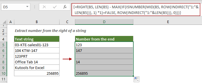 Excel-Tutorial – Extrahieren Sie Text oder Zahlen nach einer bestimmten ...
