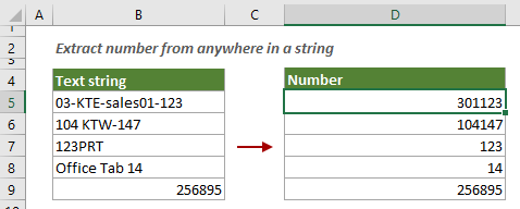Excel tutorial – extract text or number by specific position