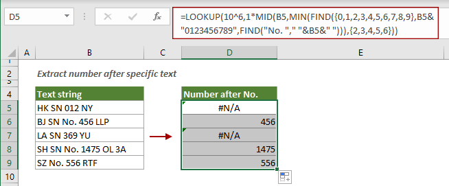 Excel tutorial – extract text or number by specific position