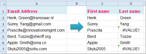 How To Extract Username From Email Addresses In Excel 7723