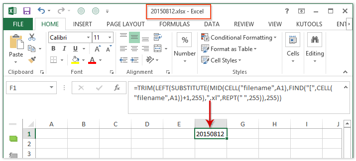 How To Insert Filename In Headerfootercell Without Extension In Excel 
