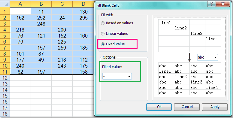 How To Fill Blank Cells With Dash In Excel 