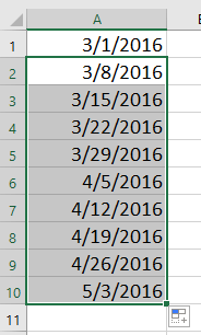 How to fill date by week in Excel quickly and easily?
