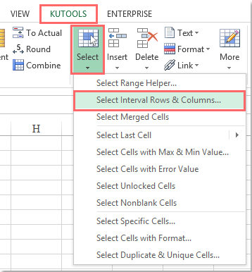 How to highlight / fill every nth row or column in Excel?