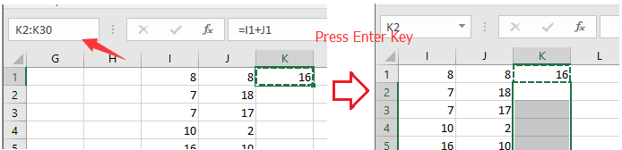 how-to-fill-series-or-formula-to-a-specific-row-without-dragging-in-excel