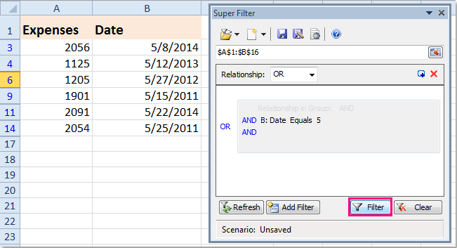 How To Filter Dates By Month With Ignoring Year In Excel 6177