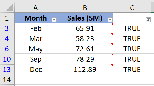How to Filter Cells with Notes in Excel for Microsoft 365?