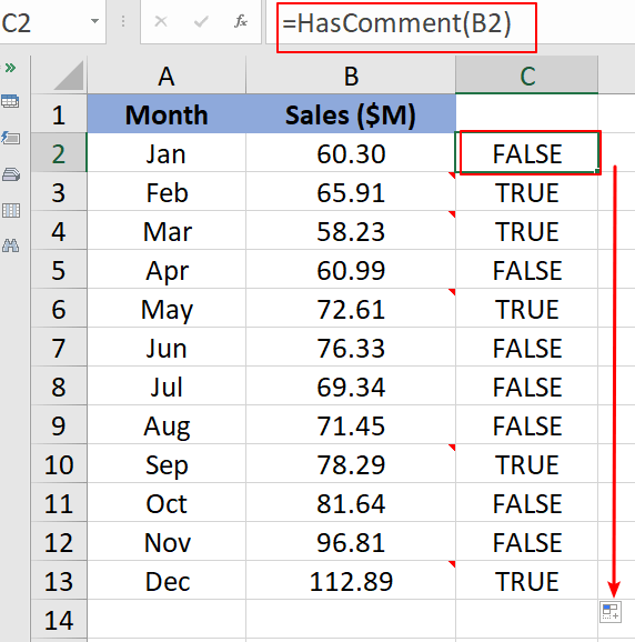 How to Filter Cells with Notes in Excel for Microsoft 365?