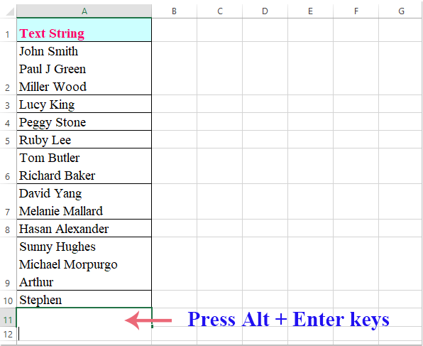 How to filter all cells with line break or carriage return in Excel?
