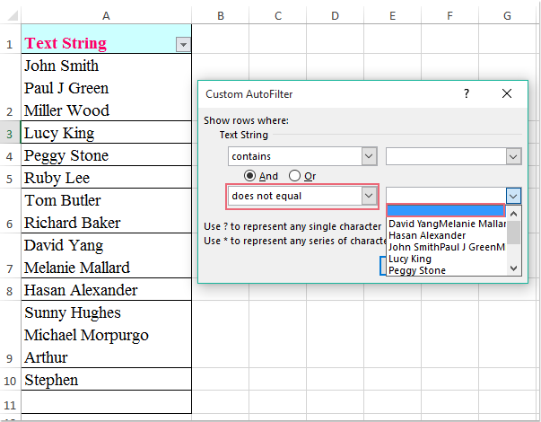 How to filter all cells with line break or carriage return in Excel?