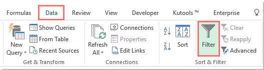 How to filter or select cells by cell color in Excel?