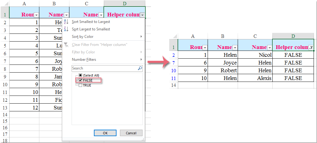 How To Filter Multiple Columns Based On Single Criteria In Excel 