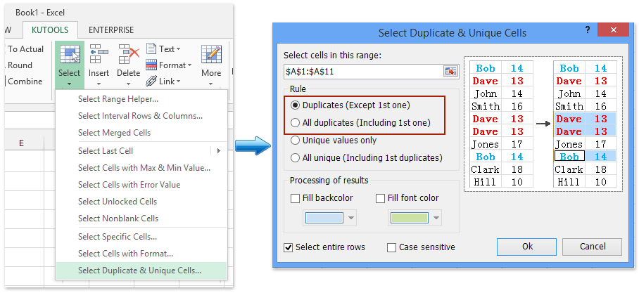 How To Filter Or Select Unique Records From Selected Range In Excel