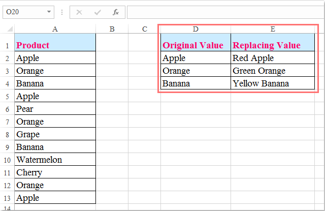 How To Find And Replace Multiple Values At Once In Excel 