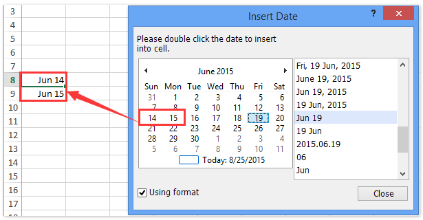 How to find beginning/start of week by any given date in Excel?