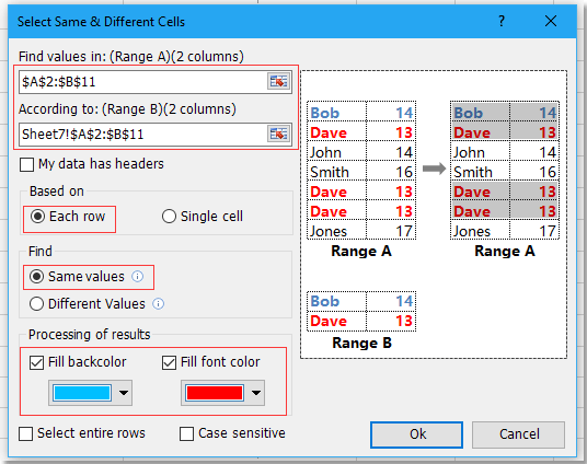 How To Find And Highlight The Duplicate Names Which Both Match First Name And Last Name In Excel 