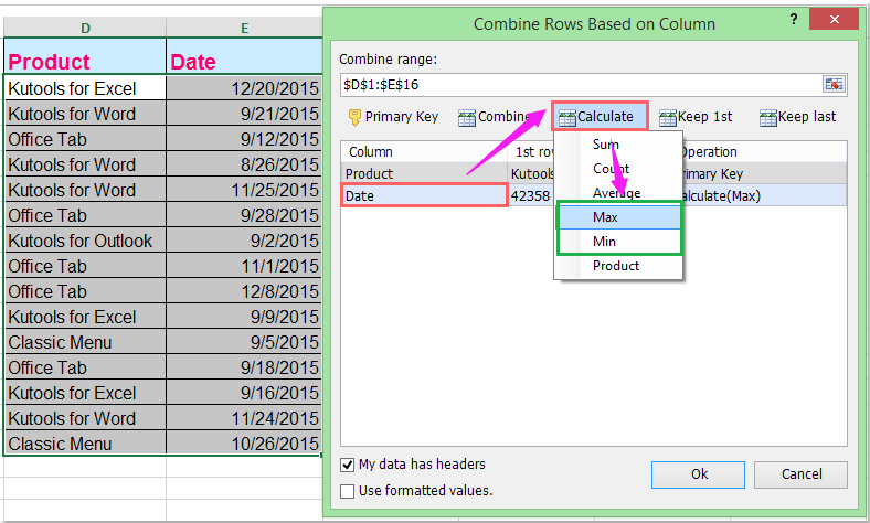 How To Find The Earliest Or Latest Date Base On Criteria In Excel