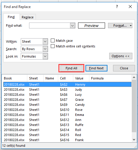 How to quickly find and filter cells by italics format in Excel?