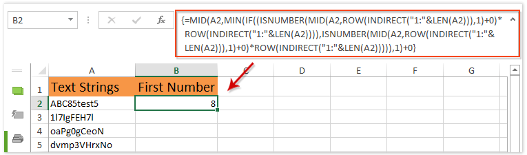 How To Find First all Numbers In A String In Excel 