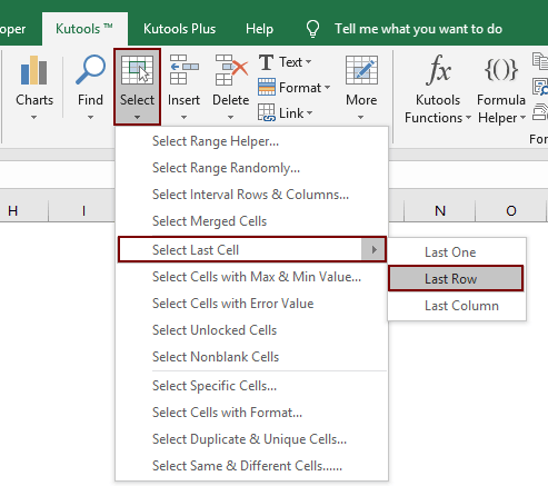 How to find the last row or column with data in Excel?