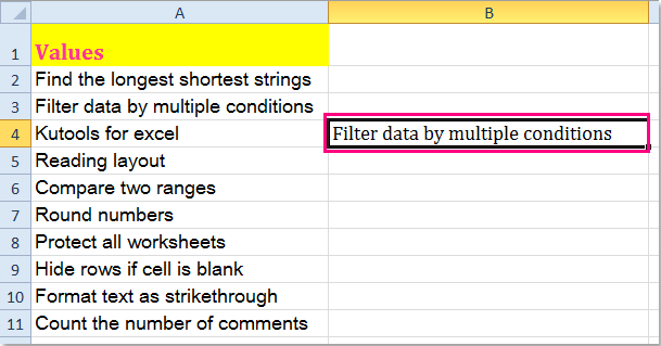 How To Find The Longest Or Shortest Text String In A Column 