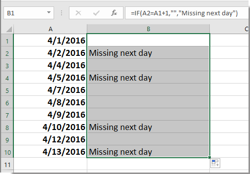How To Quickly Find Missing Date From A List In Excel 
