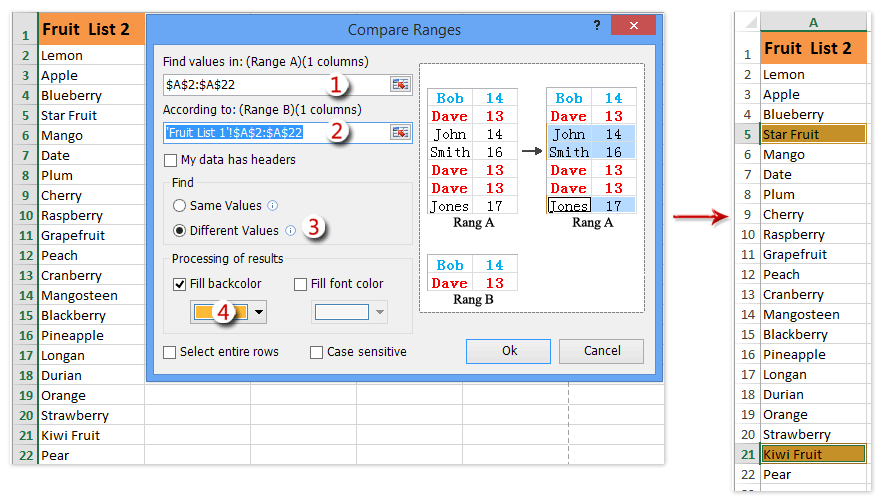 How To Compare Two Columns For highlighting Missing Values In Excel 