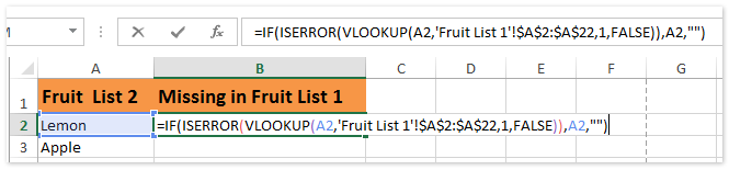 How To Compare Two Columns For highlighting Missing Values In Excel 