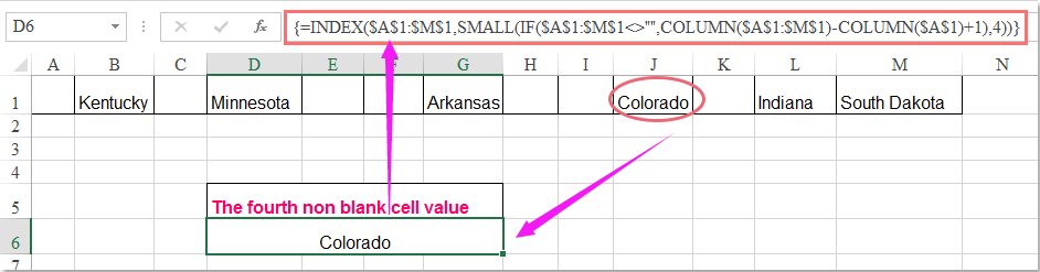 How To Find The Nth Non Blank Cell In Excel 
