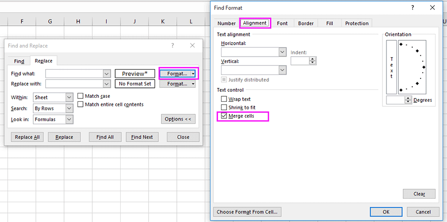 How To Find And Replace Contents In Merged Cells In Excel 